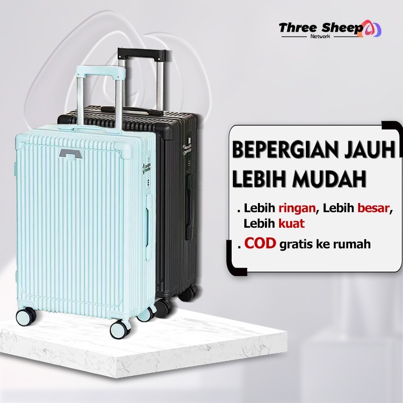 Jual Three Sheep Network Koper ZIPPER KAPASITAS BESAR 20/24 INCH Bagasi ...