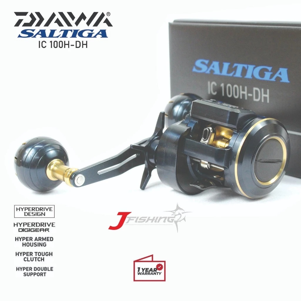 Jual Reel DAIWA SALTIGA IC 21 | 100H-DH 100HL-DH 300-DH | Overhead | Handle Kanan & Kiri | Laut ...