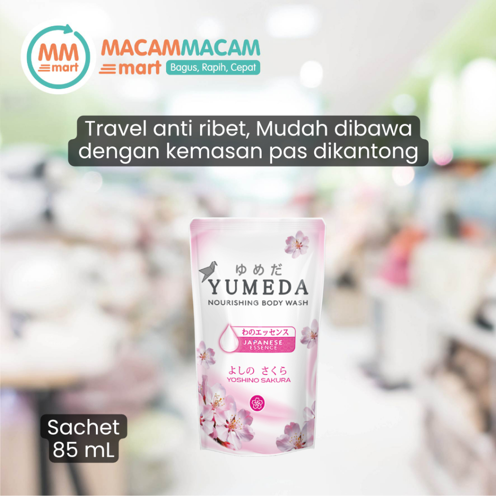Jual YUMEDA Nourishing Body Wash Yoshino Sakura Sachet 85mL | Shopee ...