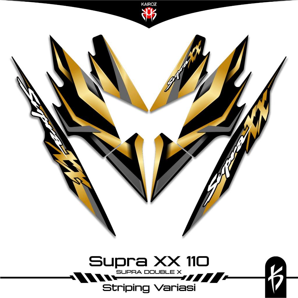 Jual STRIPING SUPRA XX SKU 3 HONDA SUPRA DOUBLE X KOPLING STICKER ...