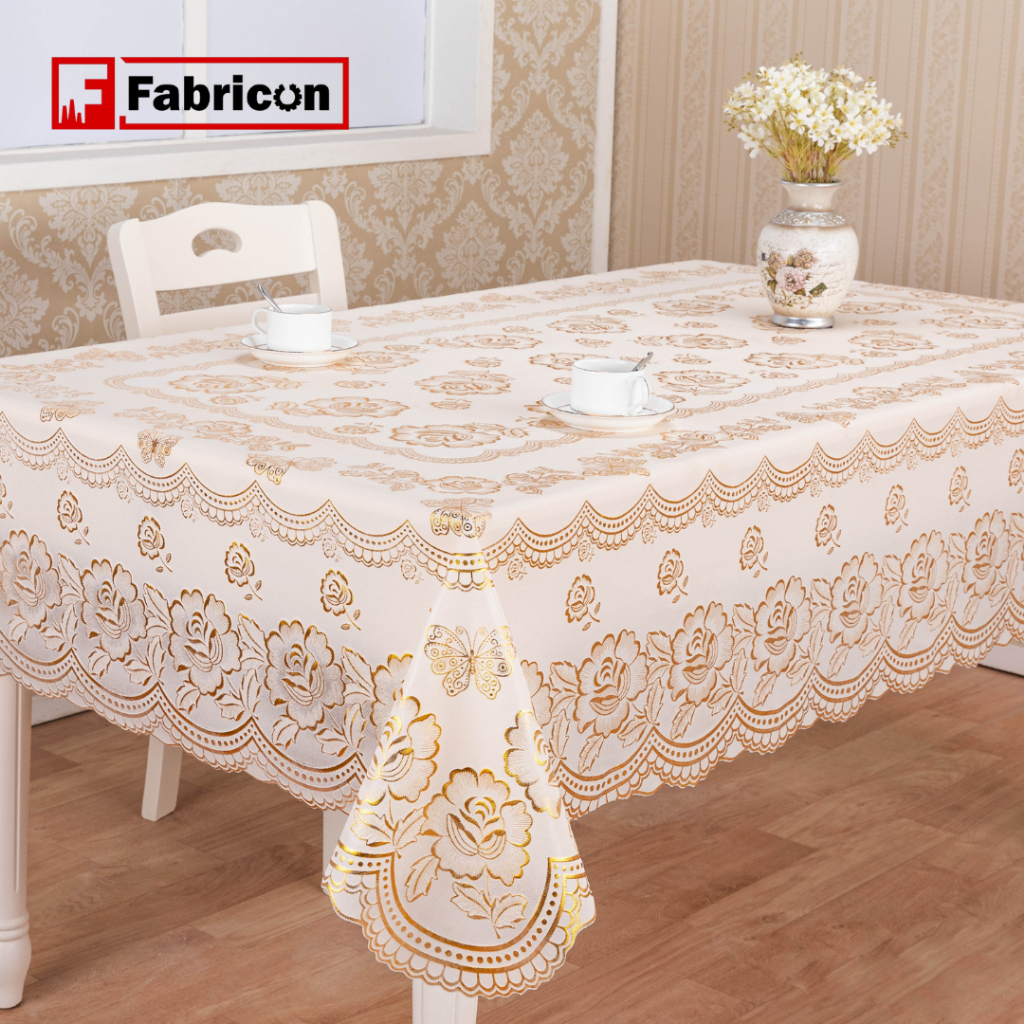 Jual Taplak Meja Tamu PVC Premium 137x183 cm Tahan Air Motif Bunga ...