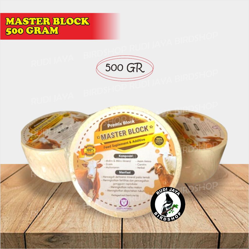 Jual MASTER BLOK 500 GRAM VETWAYS MINERAL BLOCK SAPI KAMBING DOMBA ...