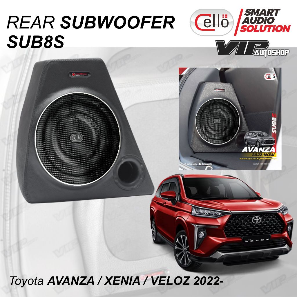 Jual Toyota AVANZA / VELOZ 2022- subwoofer sudut pojok bagasi belakang CELLO SUB8S | Shopee ...