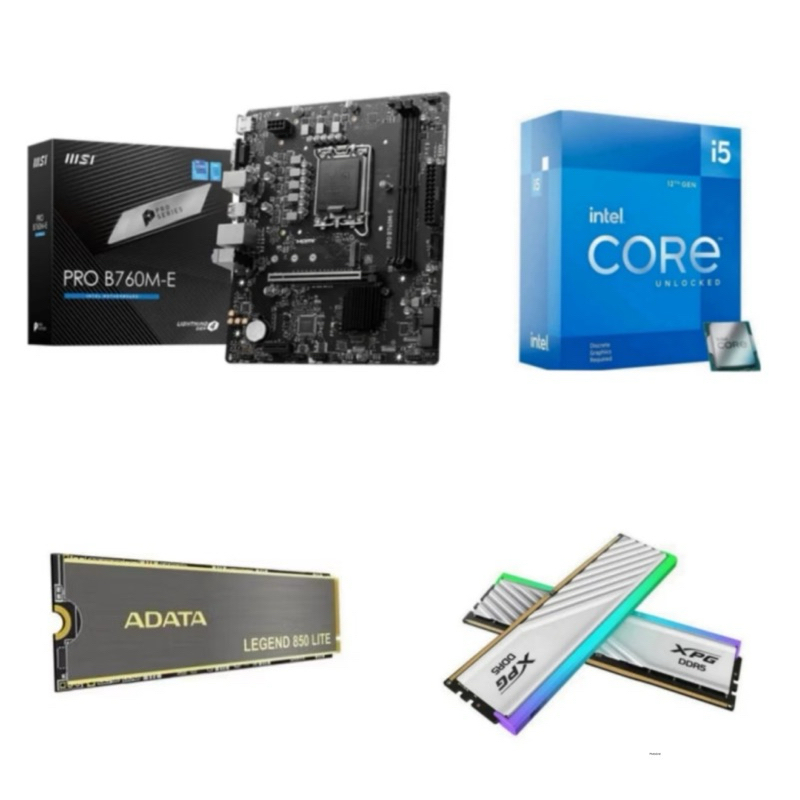 Jual Paket Processor Intel Core i5 12400 / i5 12400F Gen 12 LGA 1700 RAM DDR5 16GB / 32GB B760 ...