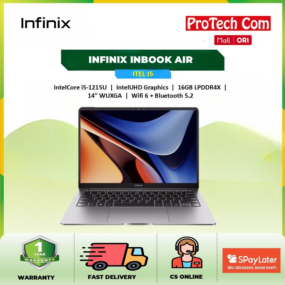 Jual INFINIX INBOOK AIR I5 1235 16GB 512GB W11 14.0WUXGA IPS 100SRGB ...