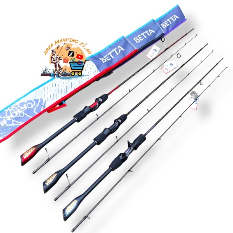 Jual Joran IROLY BETTA ULTRALIGHT 602 662 702 Spinning & Baitcasting ...