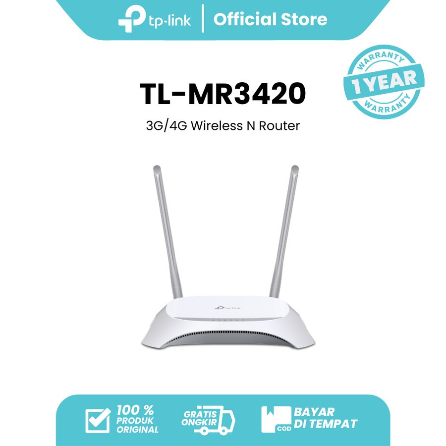 Jual TP LINK MR3420 (Usb Modem 3G, Evdo, Adsl) Wireless Router | Shopee Indonesia