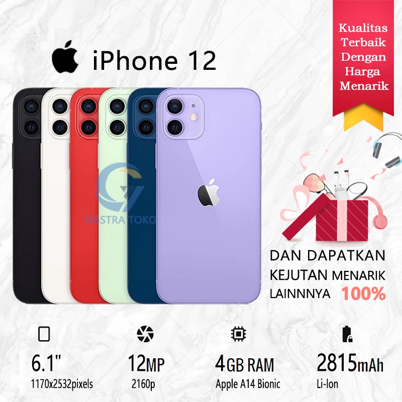 Jual iphone12 Second Original 256GB/128GB/64GB Second Mulus Original100%iphone | Shopee Indonesia
