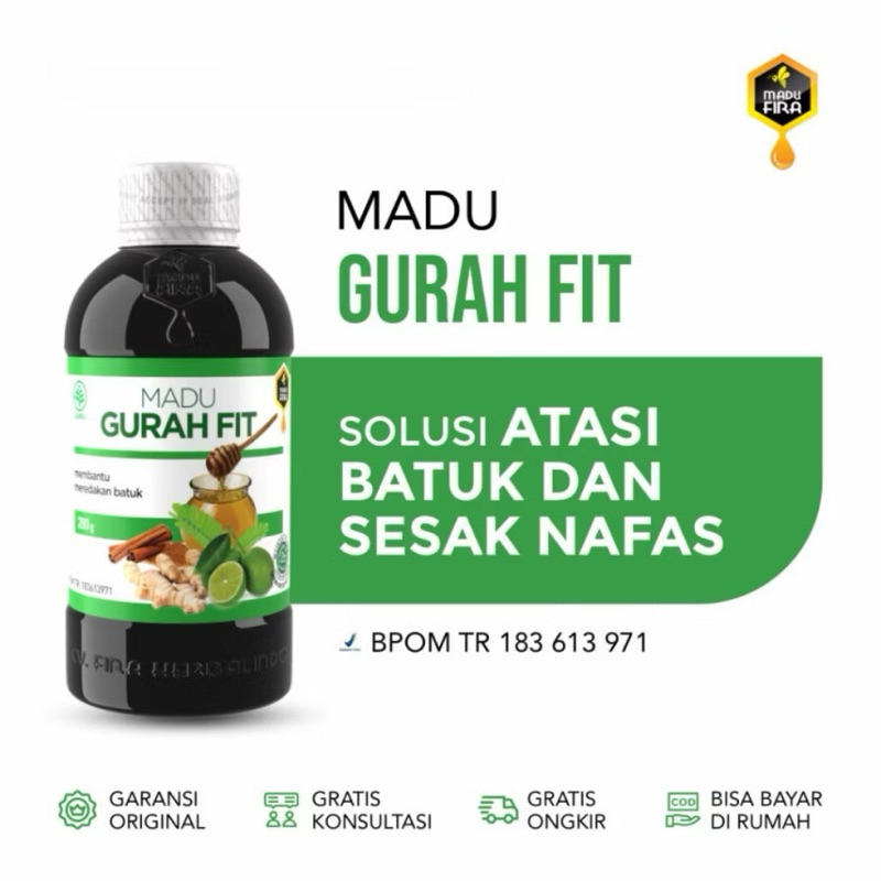 Jual Madu Gurah Fit 280gr - Solusi Atasi Batuk Dan Sesak Nafas | Shopee ...