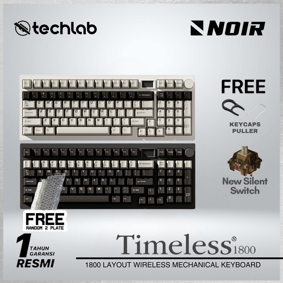 Jual Noir Timeless 1800 / Timeless1800 96% Wireless Mechanical Keyboard ...