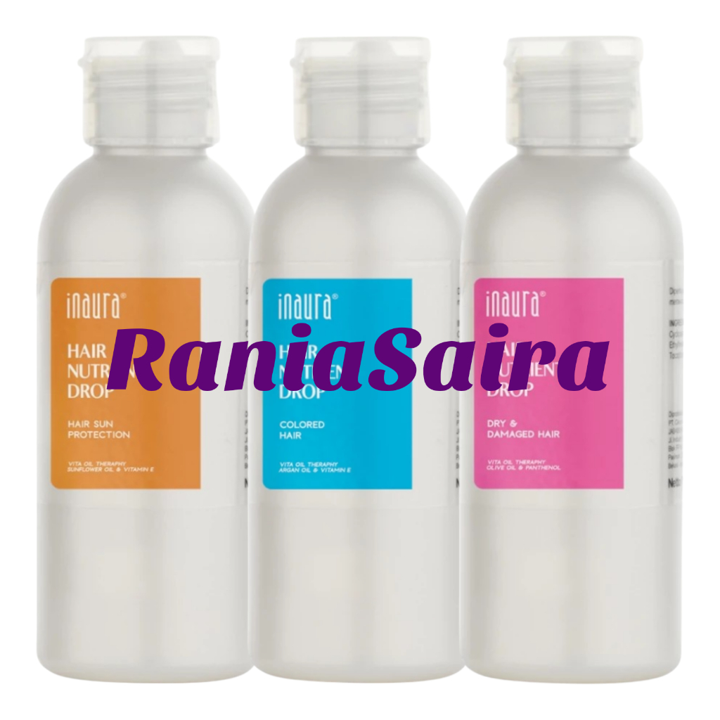 Jual INAURA Hair Nutrient Drop 100ml Vitamin Serum Rambut Kering Rusak ...