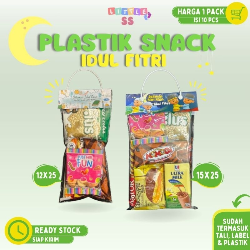 Jual (isi 10pcs) PLASTIK SNACK LEBARAN IDUL FITRI / Hampers Mini ...