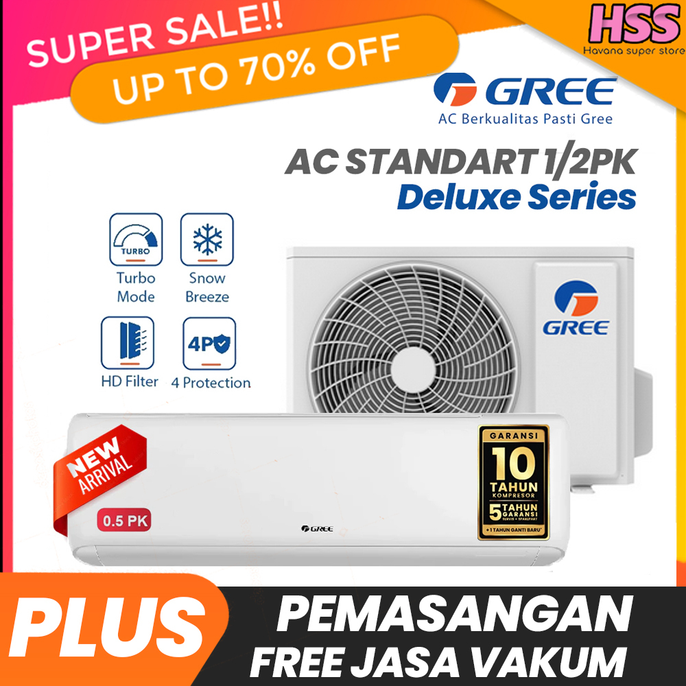 Jual AC GREE DELUXE STANDARD N1A Series - 0,5PK - GWC-05N1A ...