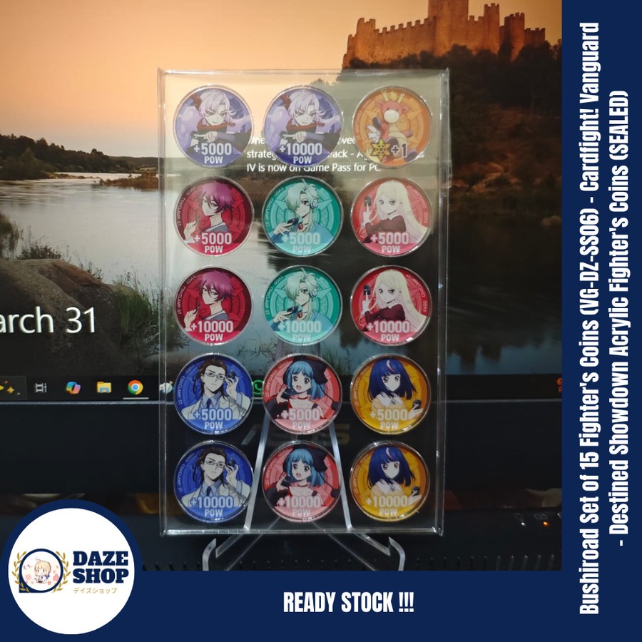 Jual Bushiroad Set of 15 Fighter's Coins (VG-DZ-SS06) - Cardfight! Vanguard - Destined Showdown ...