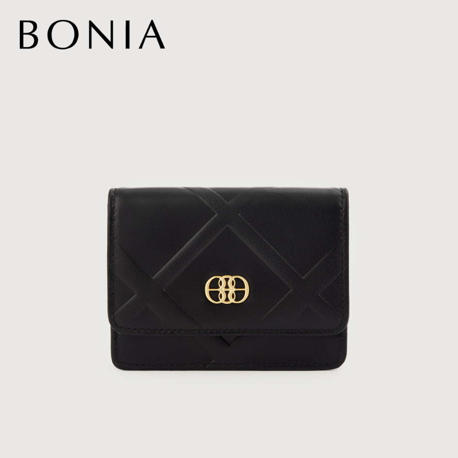 Jual Bonia - Lean Bifold Card Holder Black | Shopee Indonesia