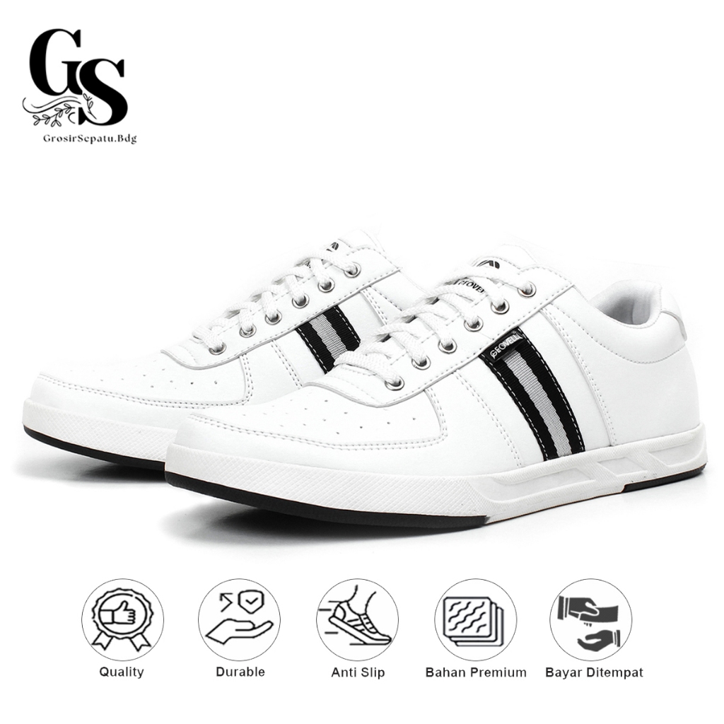 Jual Sepatu Sneakers Pria Casual Olahraga Sport Shoes Casual Running Sepatu Putih | Shopee Indonesia