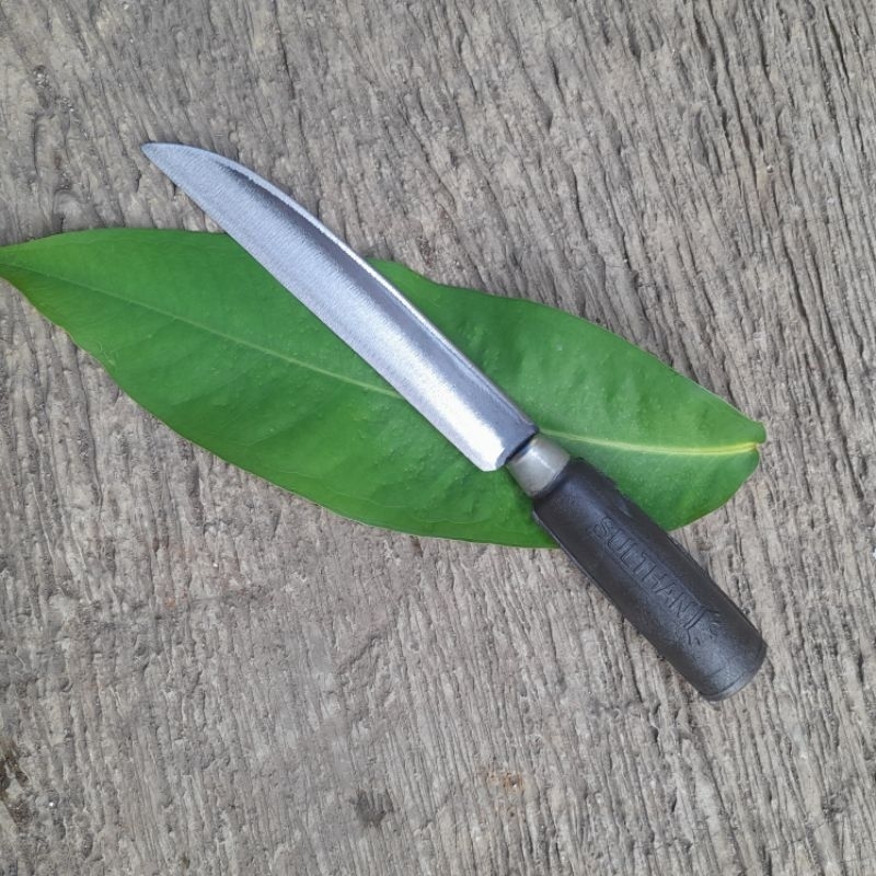Jual Pisau dapur baja super tajam gagang hitam Pisau cau | Shopee Indonesia