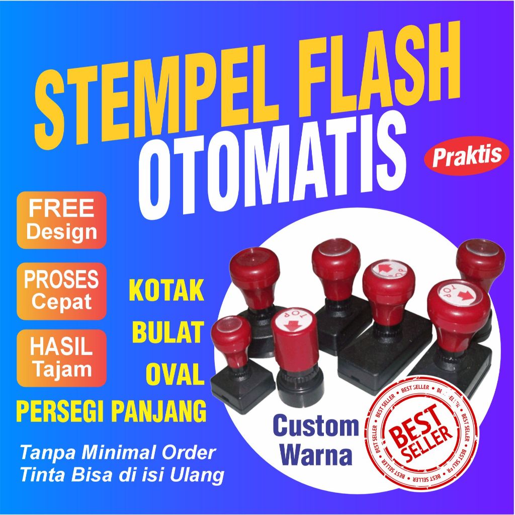 Jual Stempel Flash Otomatis | Shopee Indonesia