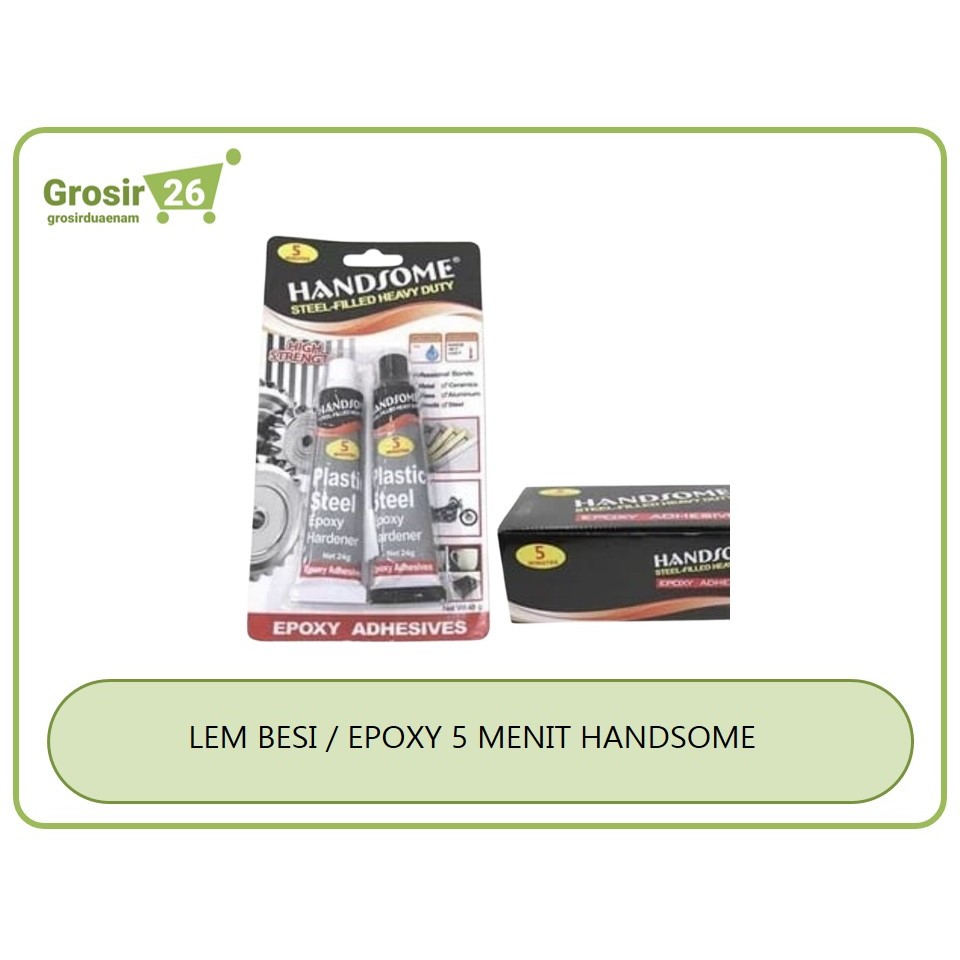Jual (1 PCS) LEM BESI 5 MENIT / PLASTIC STEEL EPOXY ADHESIVES 5 MINUTES ...