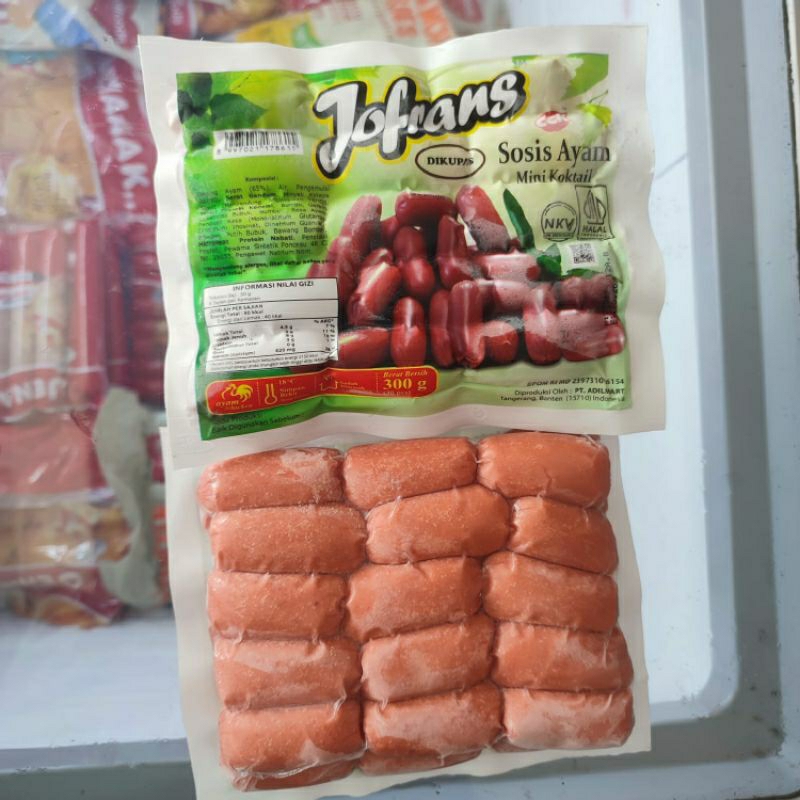 Jual jofrans sosis mini cocktail 300gr isi 30/sosis cocktail mini isi ...