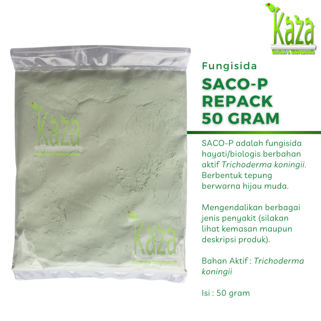 Jual Fungisida Hayati Saco-P Repack 50 gram - Trichoderma koningii ...