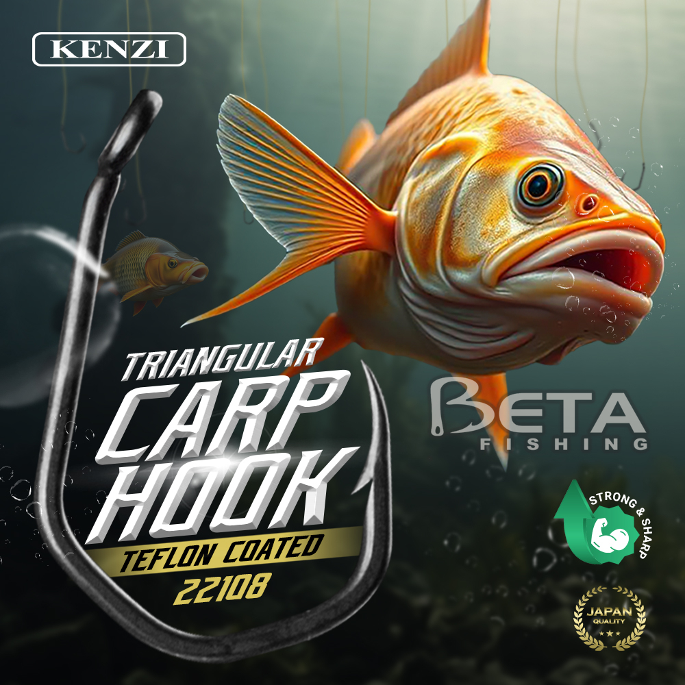 Jual MATA KAIL KENZI CARP HOOK 22108 Teflon Coating - Mata Kail Licin ...