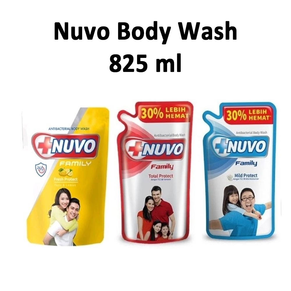 Jual Nuvo Sabun Mandi Cair 800ml | Nuvo Family Body wash Antibacterial ...