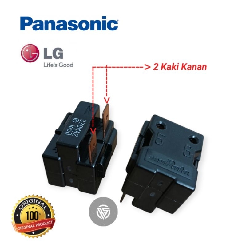 Jual Relay | Rilay/ PTC Kulkas 1 Pintu LG Original | Relay MURATA 2 ...