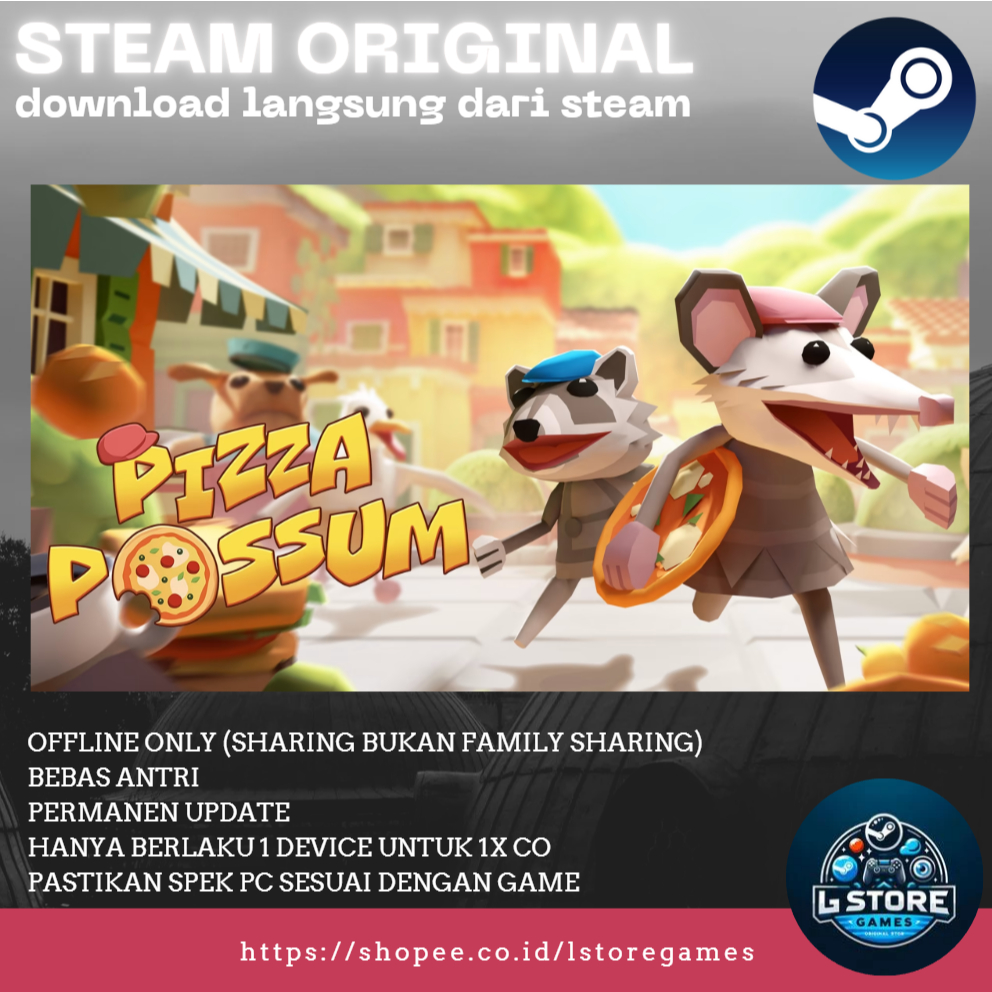 Jual Pizza Possum Game PC Sharing Original Offline | Shopee Indonesia