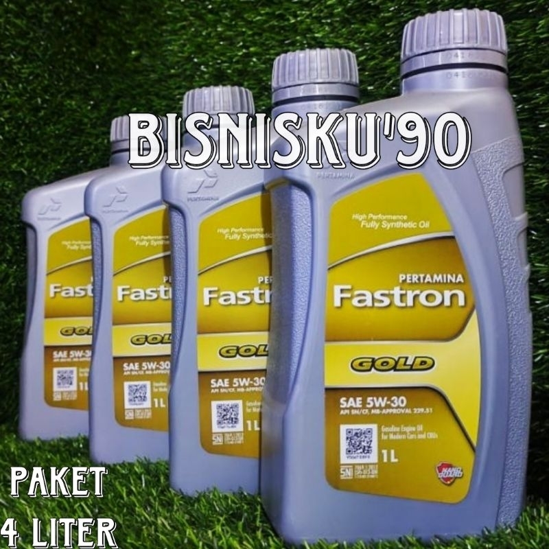 Jual (4 Liter) Oli FASTRON Gold 5w-30 / PERTAMINA fastron gold | Shopee ...