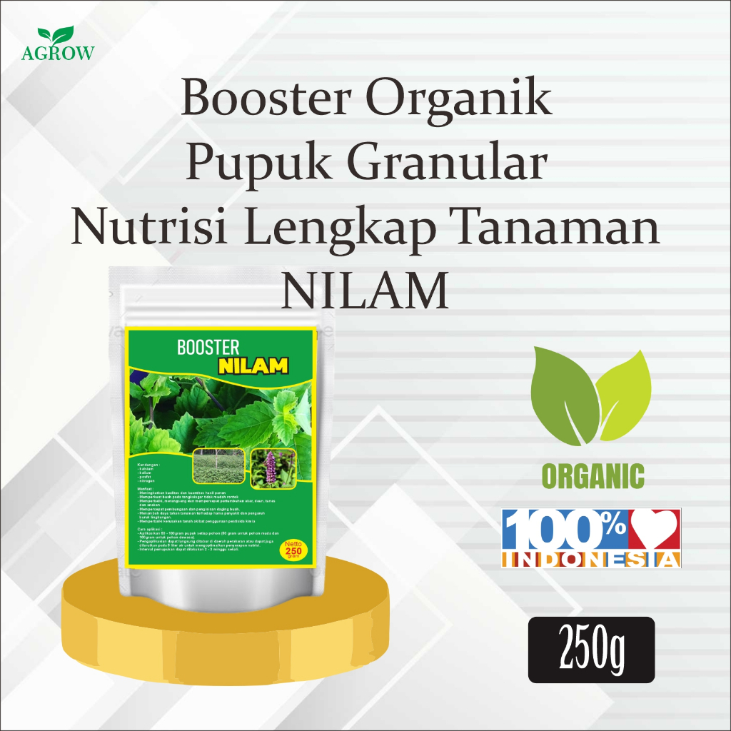 Jual booster tanaman nilam 250gram, pupuk padat membantu meningkatkan ...