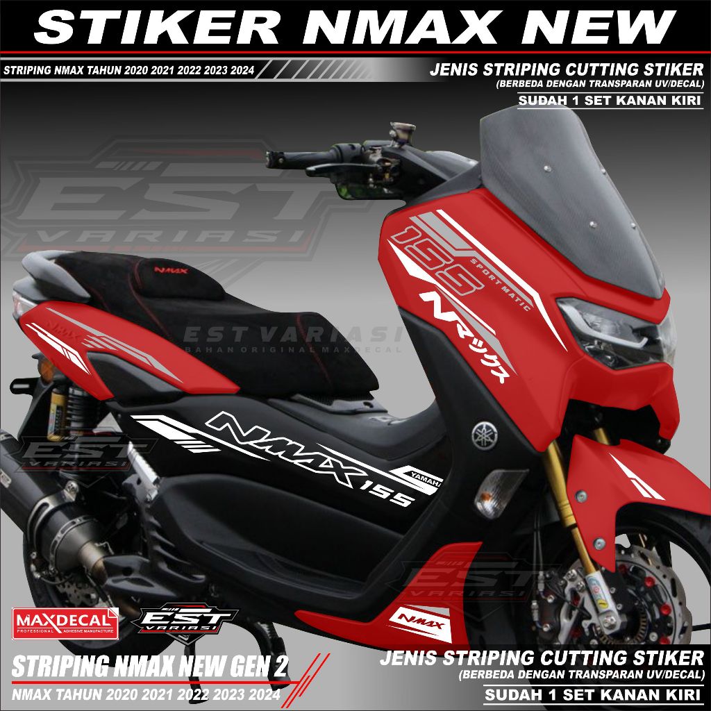Jual STRIPING MOTOR NMAX NEW GEN 2 TAHUN 2020 2021 2022 2023 2024 ...