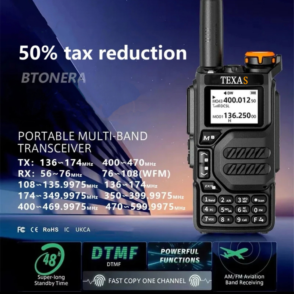 Jual HT TEXAS TX3 DUALBAND TWO WAY RADIO WALKIE TALKIE ALLBAND UNCLOCK ...