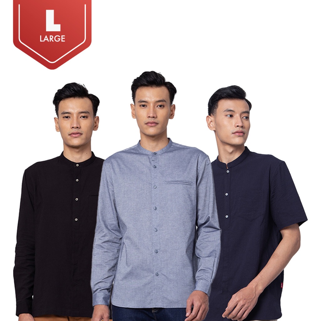 Jual EDWIN JEANS - Kemeja Koko Baju Muslim Pria Dewasa Large Size L ...