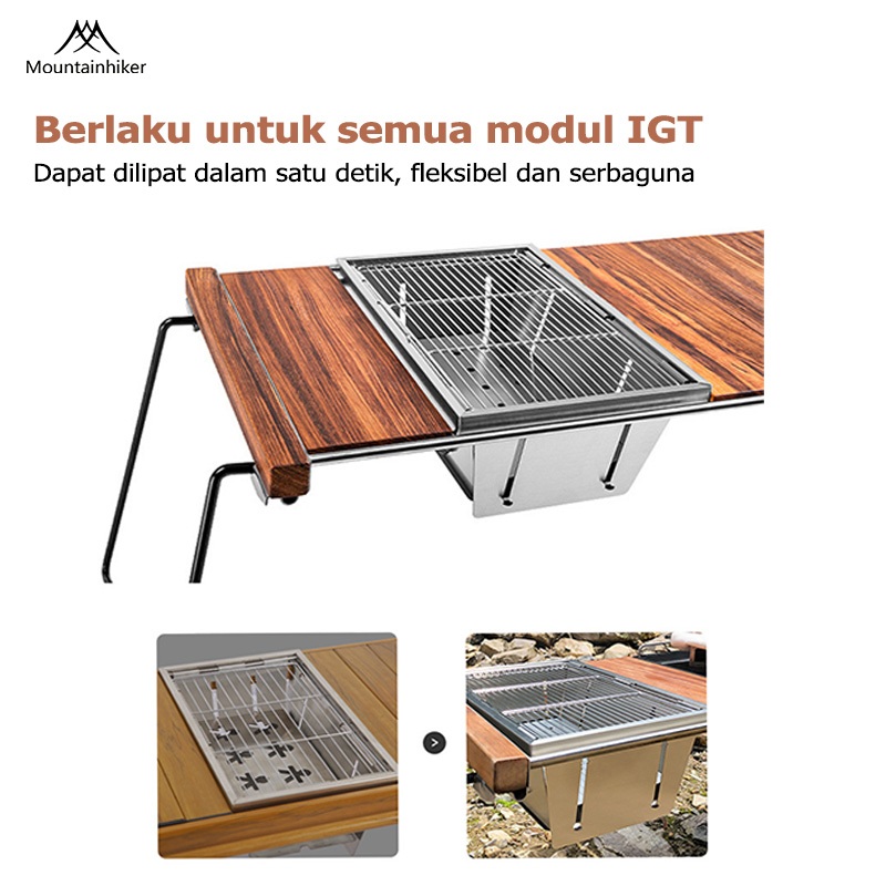 Jual Tungku Karbon IGT BBQ Grill Kompor Camping IGT Kompor Meja Portabel Kompor | Shopee Indonesia