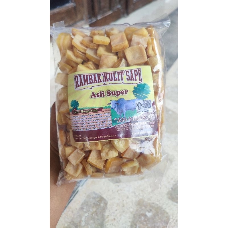 Jual KRECEK KERUPUK KULIT SAPI MENTAH ( kemasan 500 g) | Shopee Indonesia