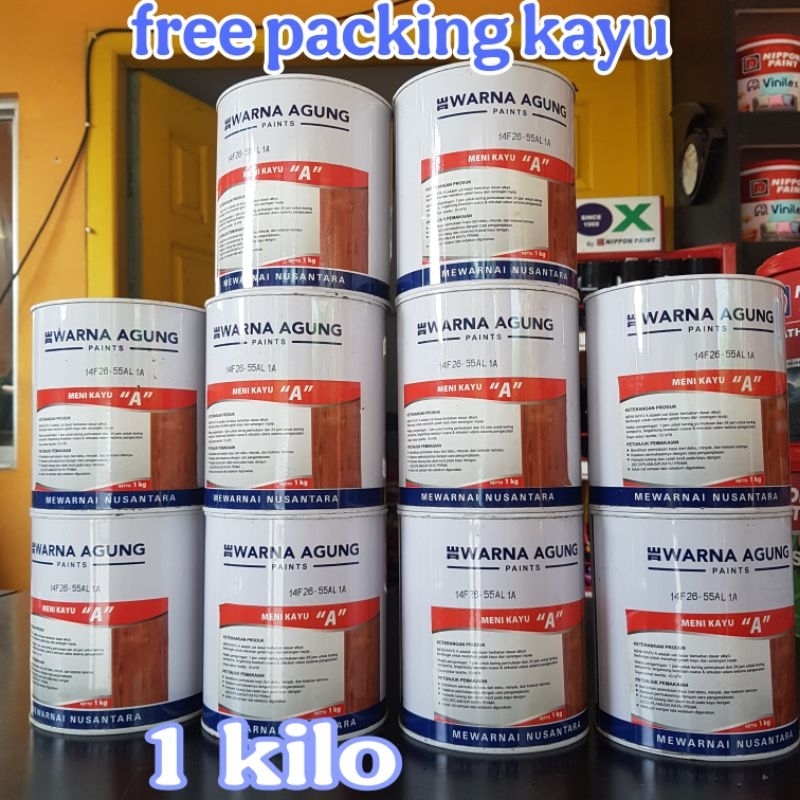 Jual cat kayu/meni kayu/cat dasar kayu/meni besi(FREE PACKING DUS DAN ...