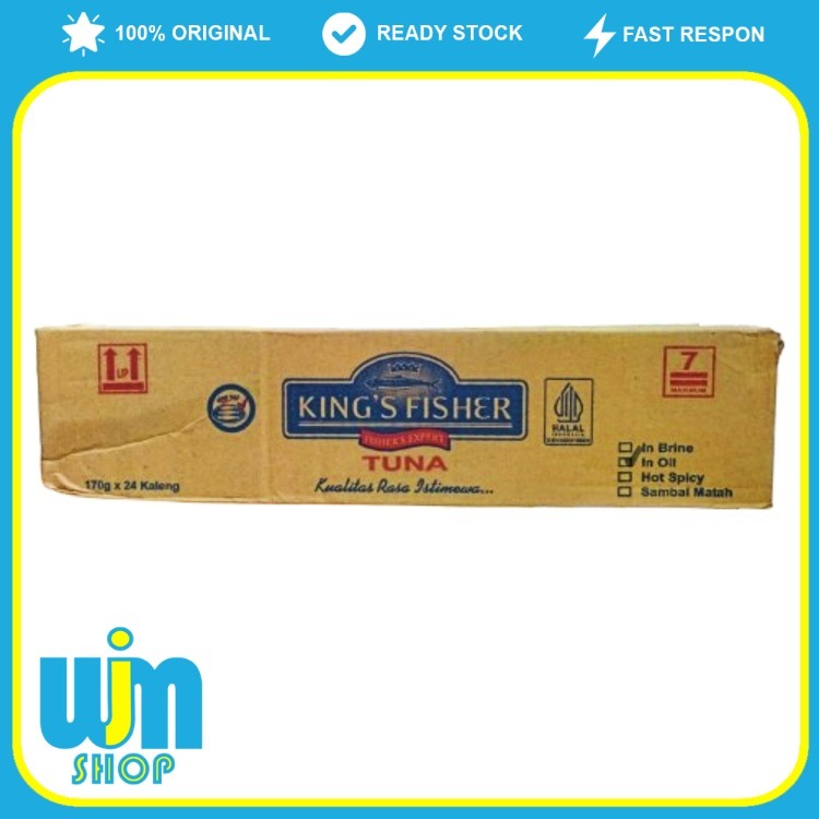 Jual King's Fisher Ikan Tuna Kaleng Chunk In Vegetable Oil 170g x 24 pcs | Shopee Indonesia