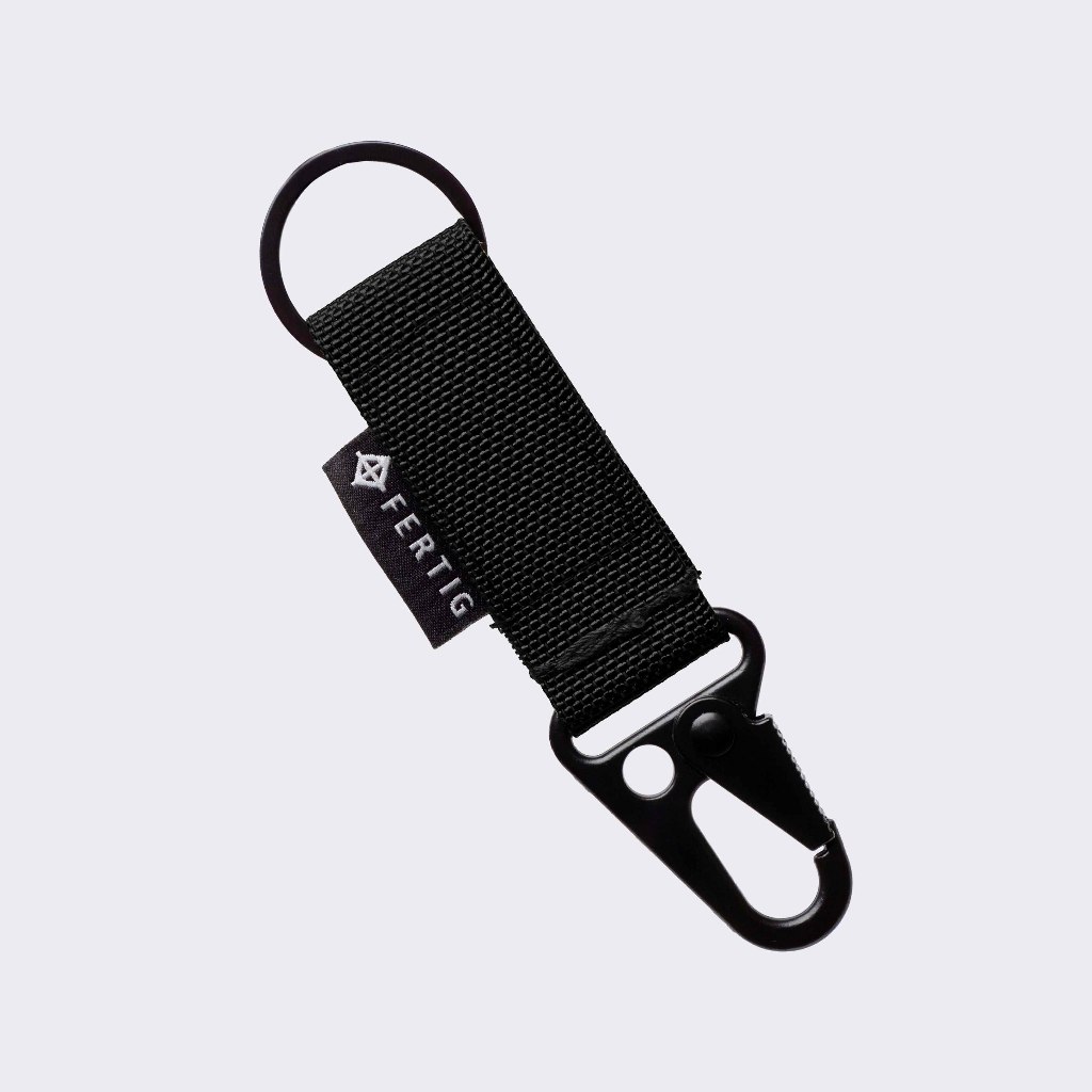 Jual Fertig - Heure Black Keychain - Gantungan Kunci Nylon Hitam ...