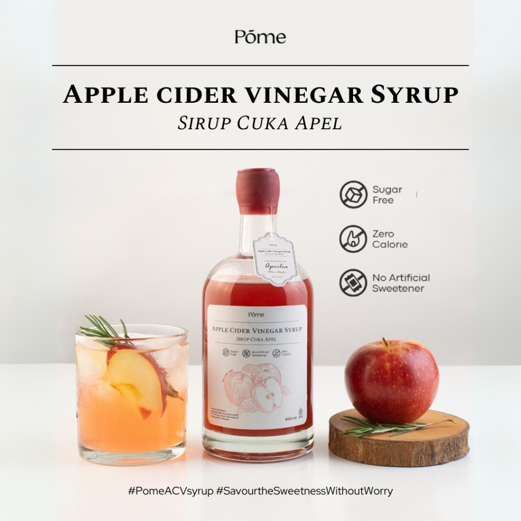 Jual Pome Apple Cider Vinegar Syrup (ACV Syrup) - Sirup Cuka Apel bebas ...