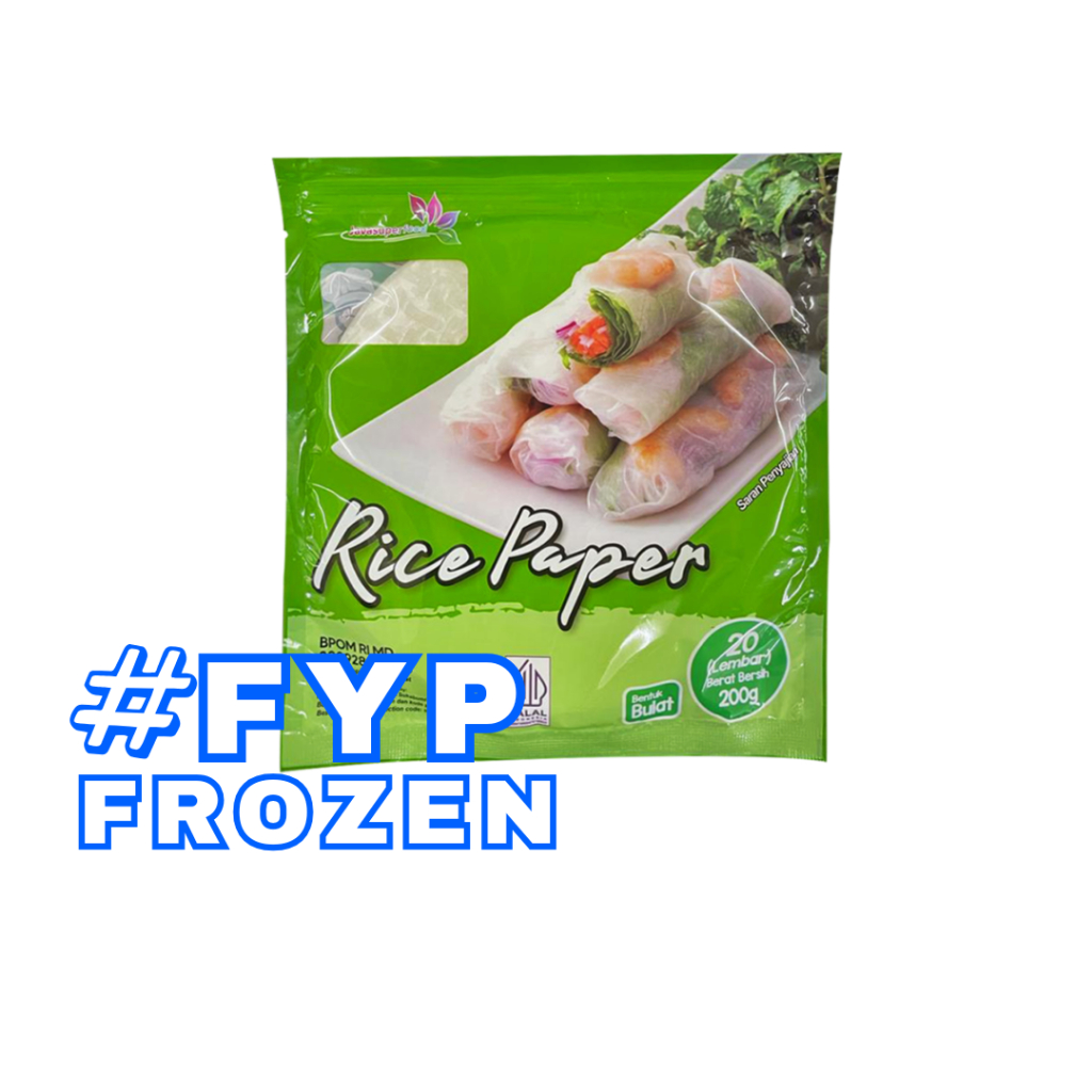Jual JAVA SUPER FOOD RICE PAPER ROLL BULAT 200GR ISI 20/KULIT LUMPIA ...