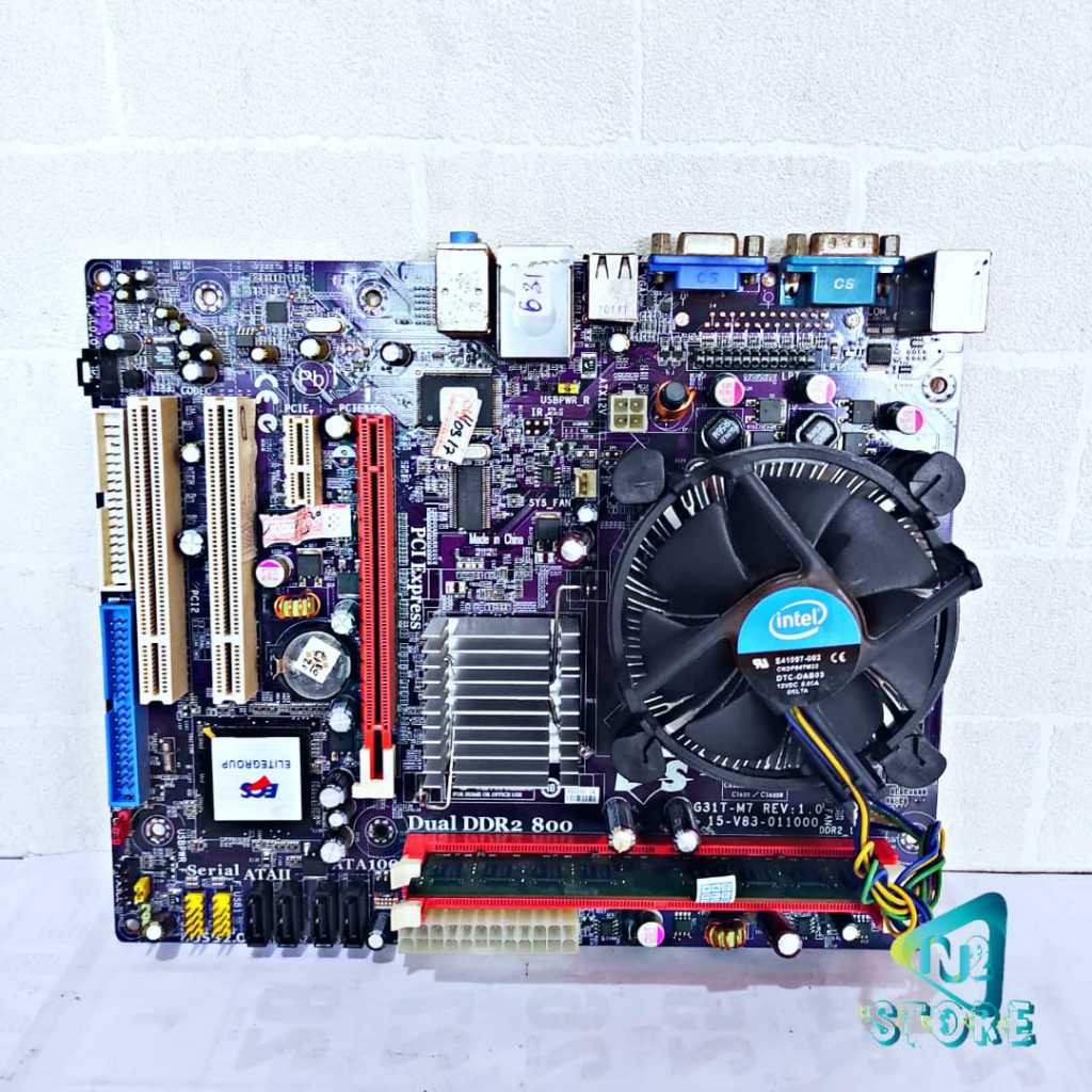 Jual Motherboard ecs g31t-m7 v.1 ddr 2 | Shopee Indonesia