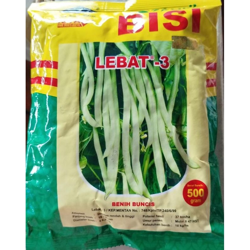 Jual Benih buncis Lebat 3 (500 gr) | Shopee Indonesia