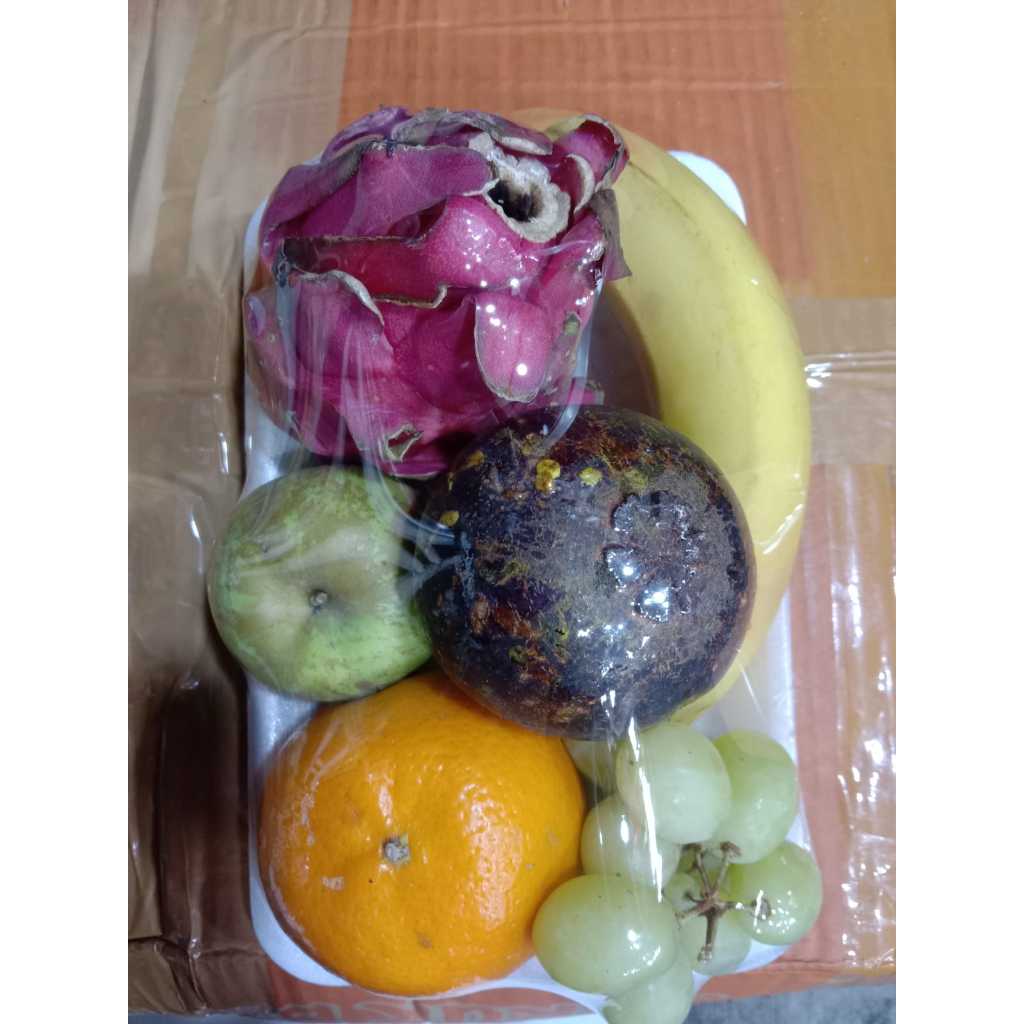 Jual PAKETAN BUAH/ PARSEL MINI (naga,manggis,apel,pisang,jeruk,anggur ...