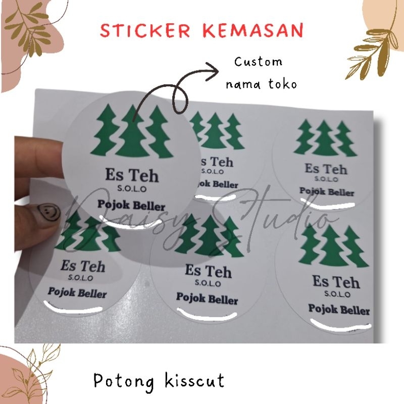 Jual STIKER VINYL LABEL KEMASAN PRODUK (Baca Deskripsi) | Shopee Indonesia