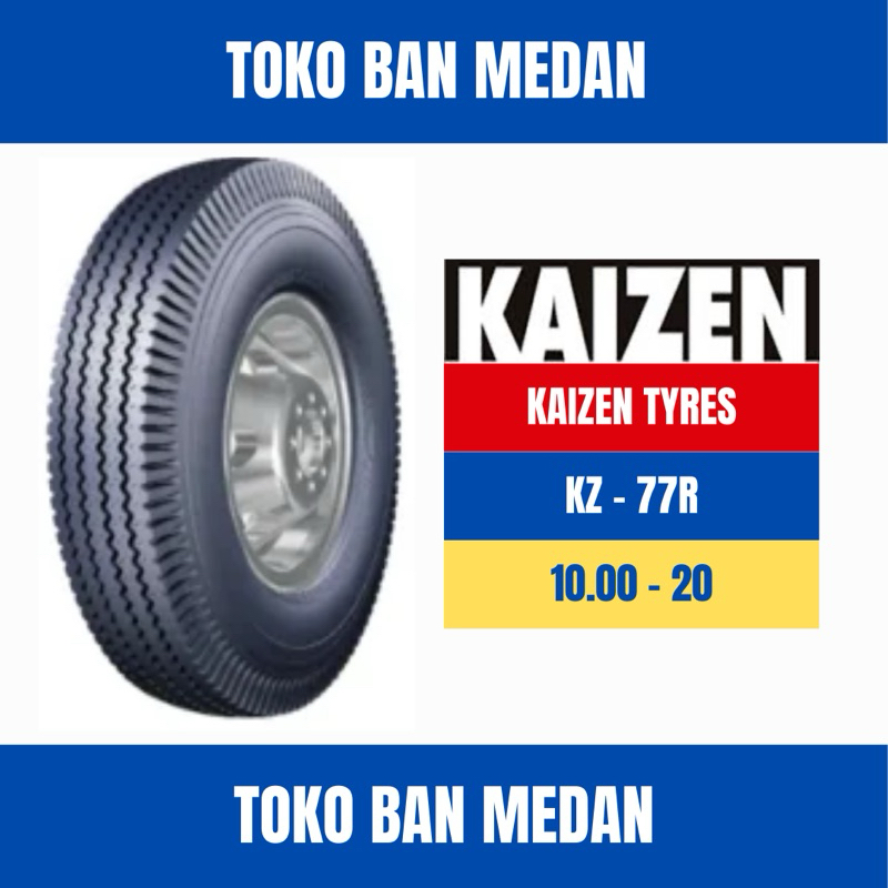 Jual BAN TRUK 1000-20 KAIZEN 77R ( KOMPLIT BAN DALAM DAN SELENDANG ...