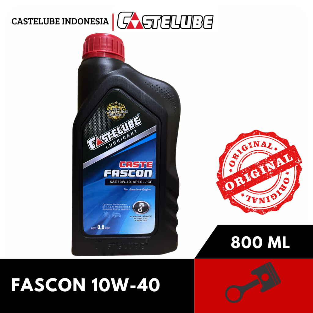 Jual Oli Castelube Fascon SAE 10W-40 size 0.8 Ltr | Shopee Indonesia