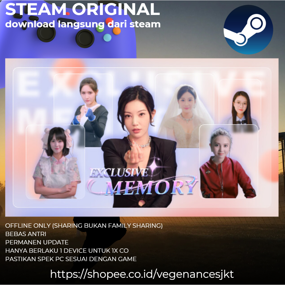 Jual Exclusive Memory Game PC Game Dating Simulator Sharing Original ...