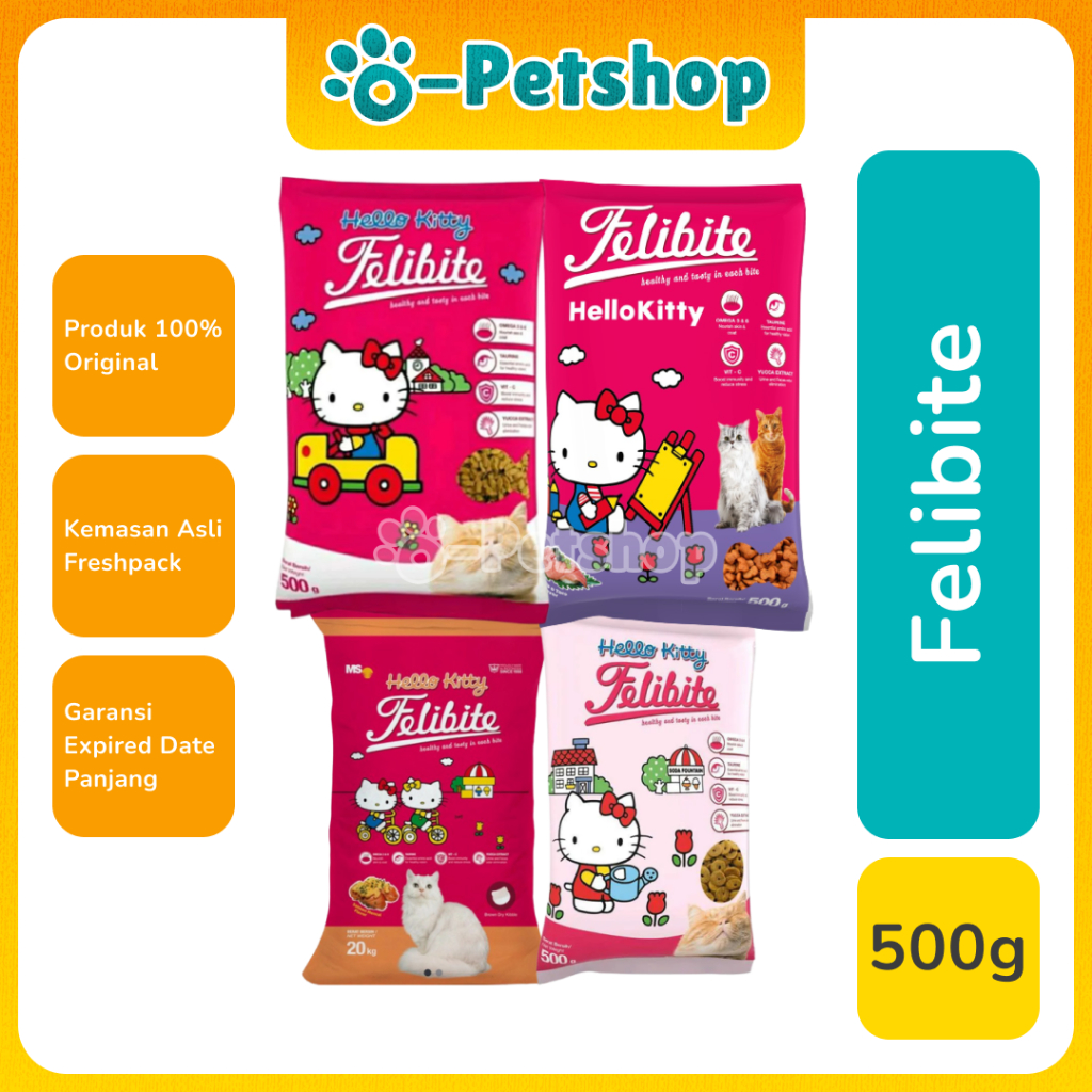 Jual Makanan Kucing Dry Food Felibite 500gr - All Variant Rasa Adult ...
