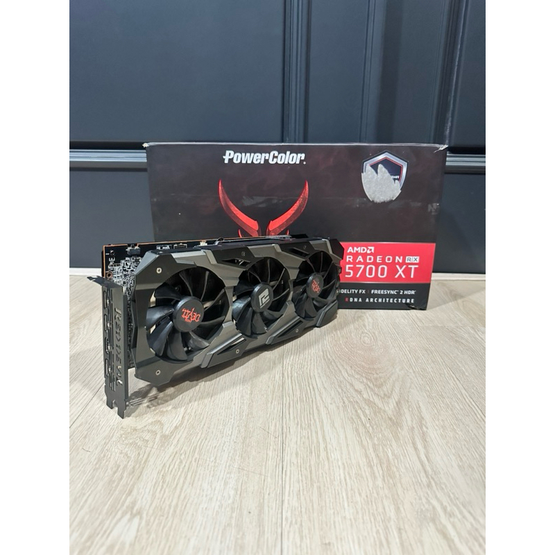 Jual VGA POWERCOLOR RX 5700XT RED DEVIL 8GB MULUS | Shopee Indonesia
